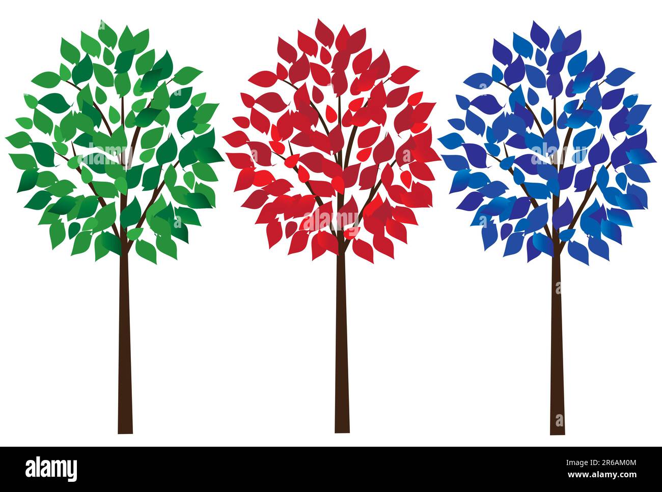 vector illustration of abstract trees Stock Vector Image & Art - Alamy