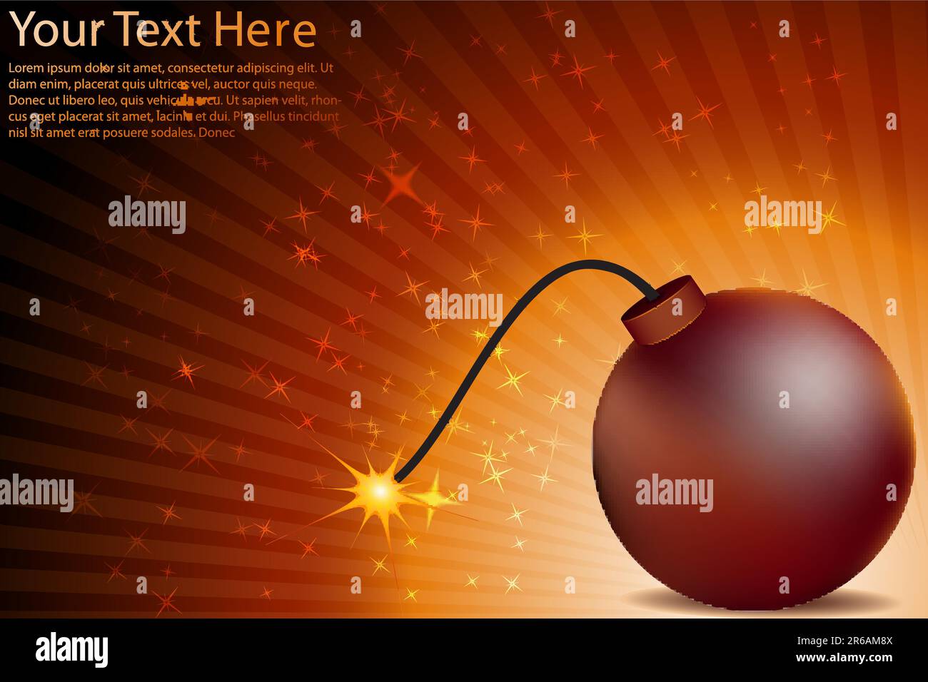 illustration of atom bomb Stock Vector Image & Art - Alamy