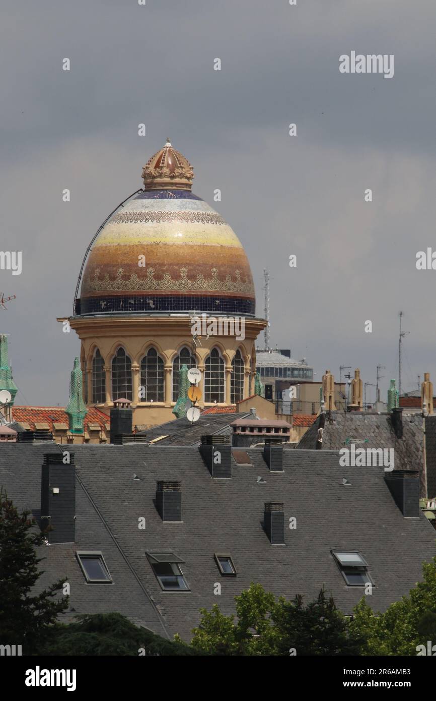 The colourful dome of the Catholic Church of Santa Teresa y San Jose in ...