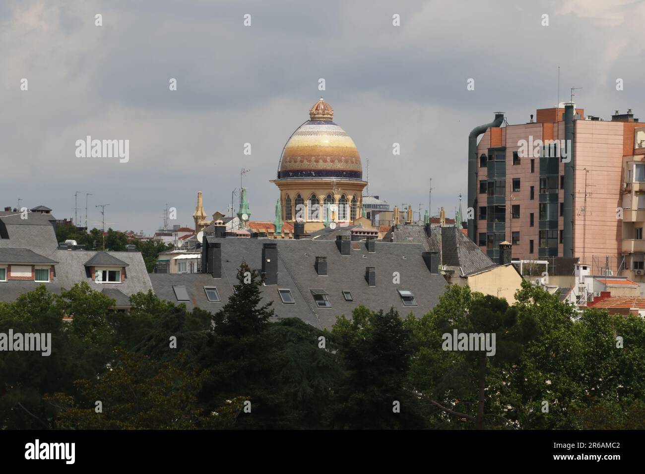 The colourful dome of the Catholic Church of Santa Teresa y San Jose in ...