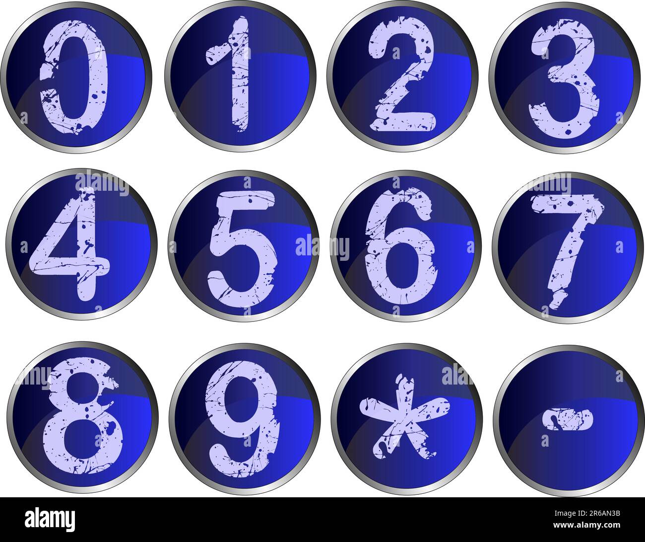 Number buttons hi-res stock photography and images - Alamy