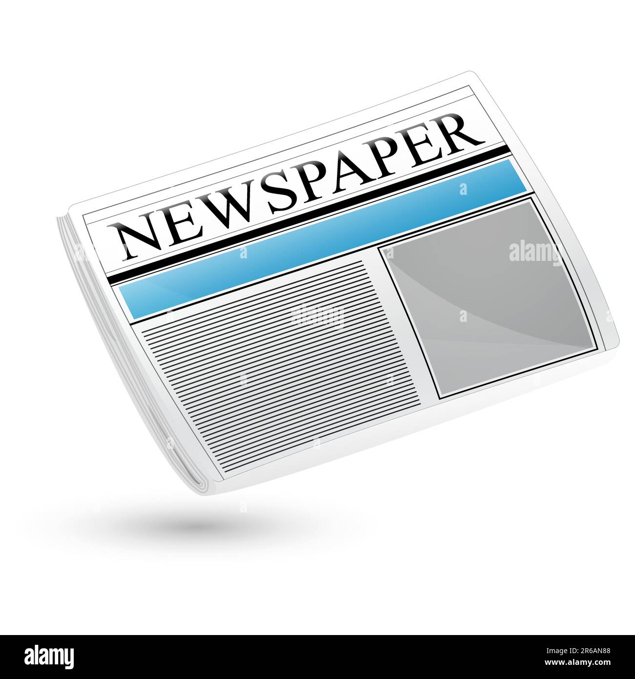 illustration of newspaper sign on white background Stock Vector Image ...