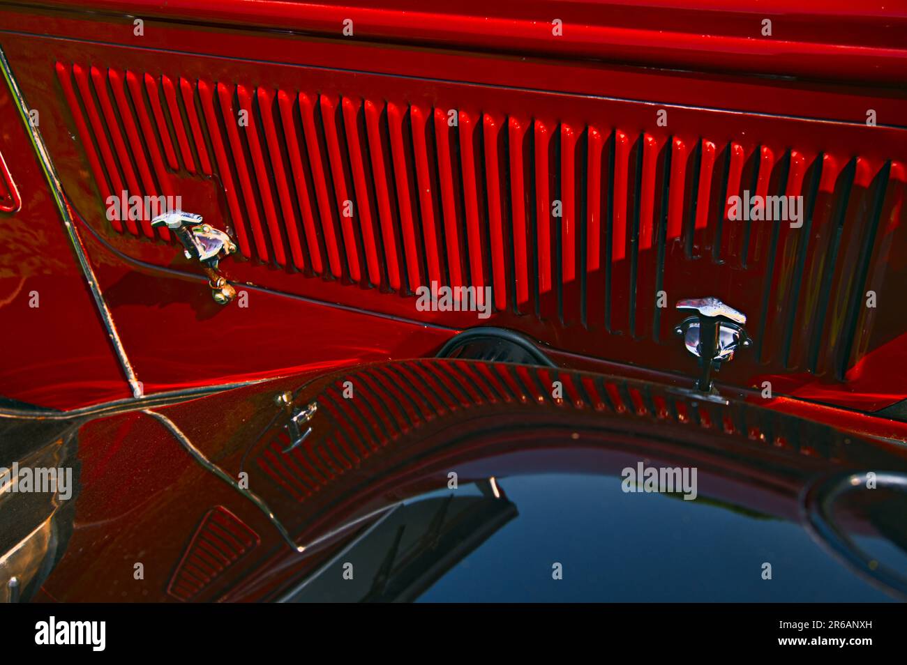 details of old red cars Stock Photo - Alamy