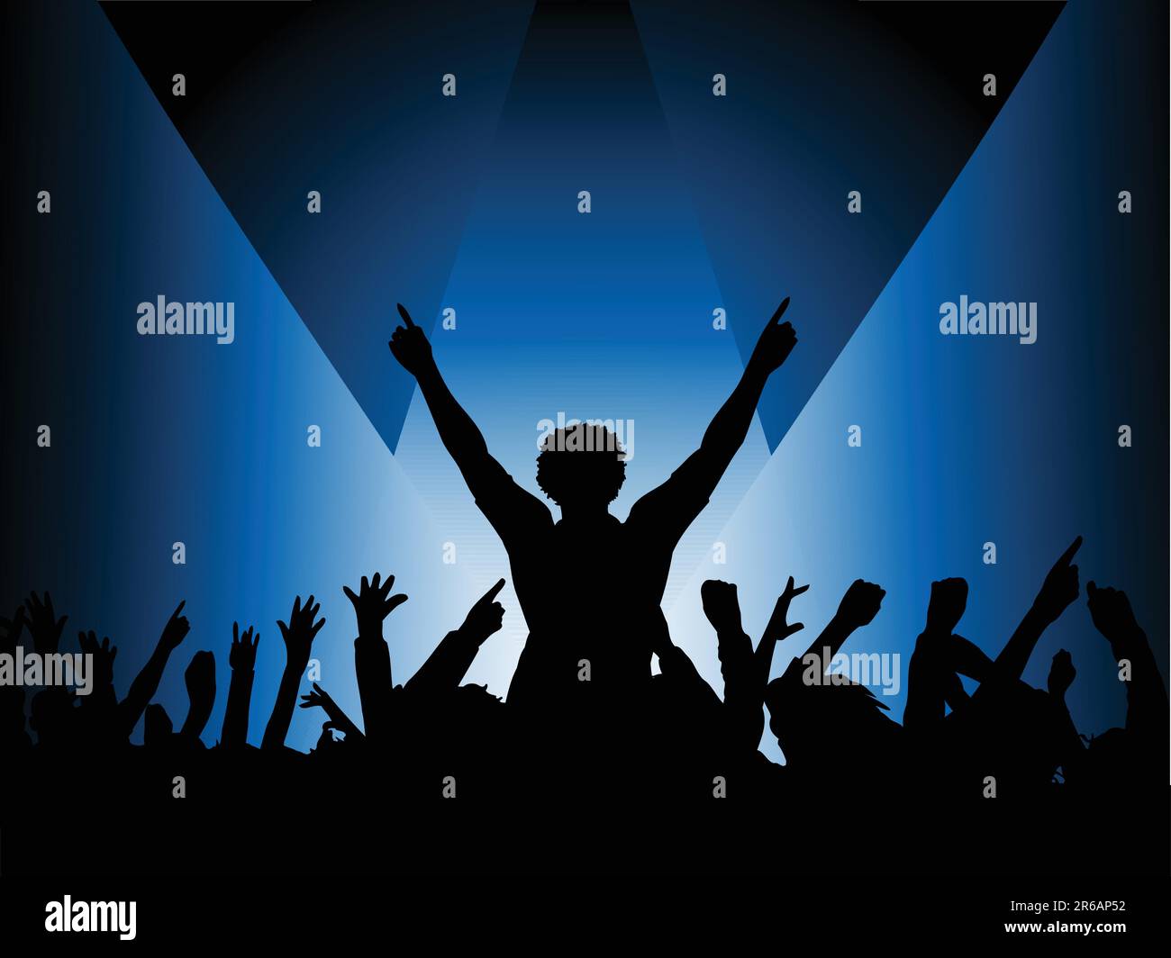 Excited person silhouette hi-res stock photography and images - Alamy