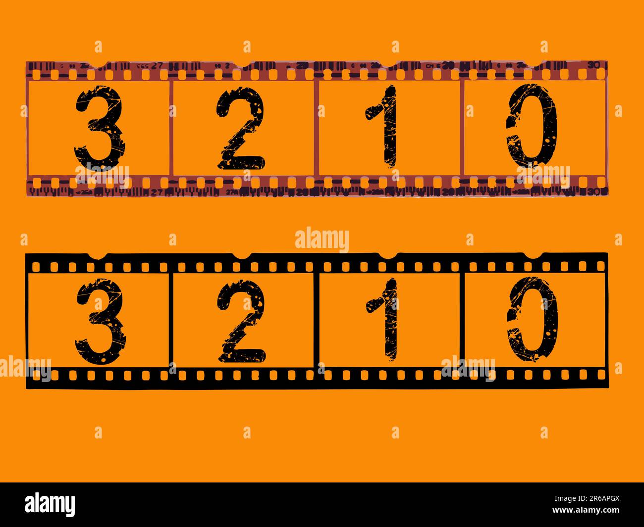 Old style film strip counting down to 0 (Transparent Vector format so ... Old style film strip counting down to 0 (Transparent Vector format so ...