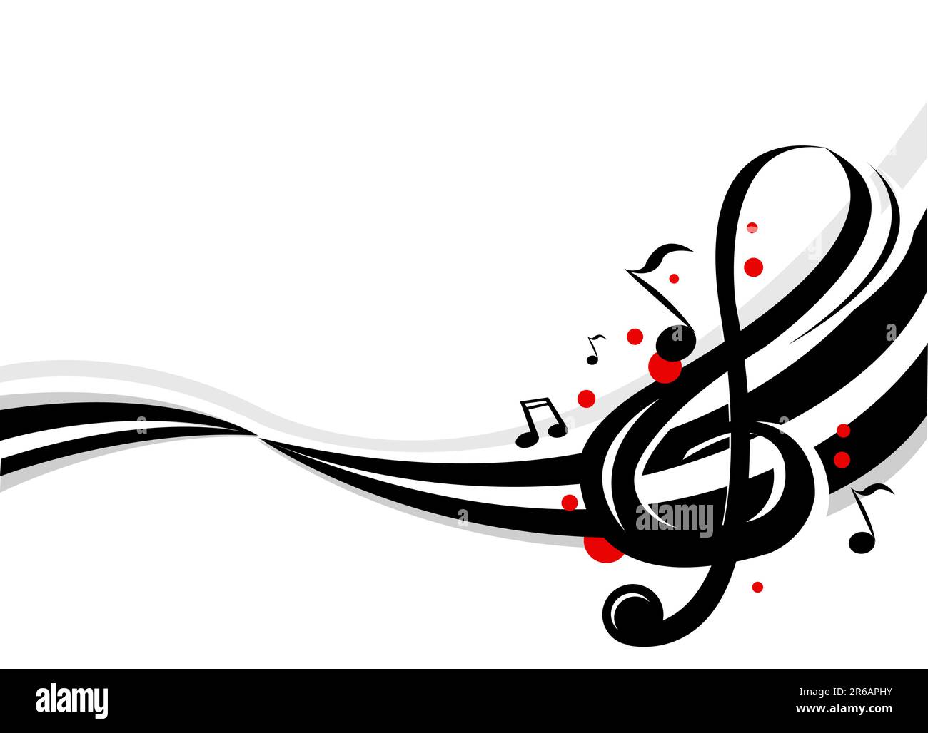 Music notes line Cut Out Stock Images & Pictures - Alamy