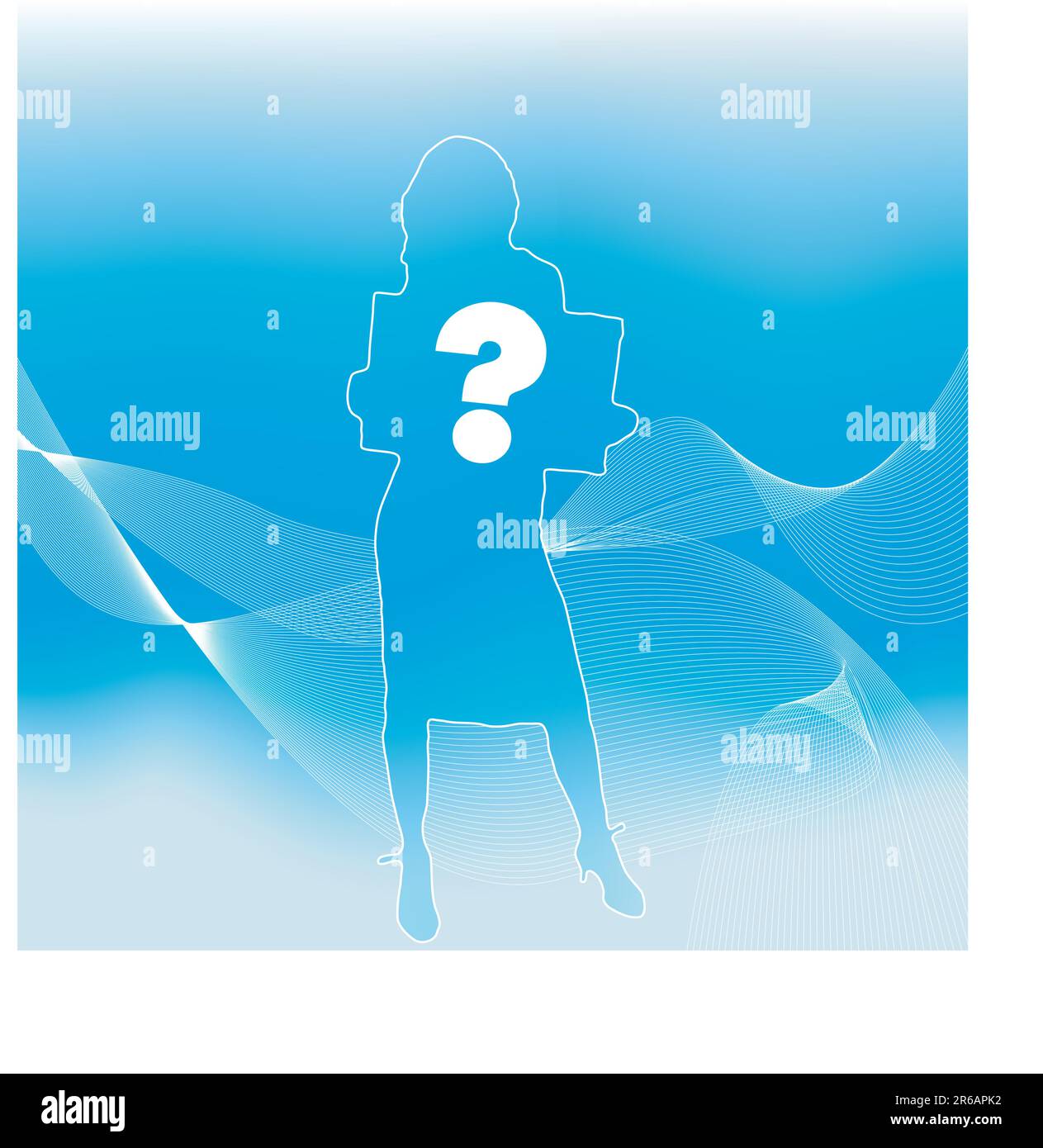 girl with the question sign Stock Vector Image & Art - Alamy