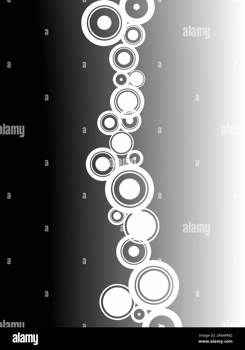 White Circles on a fading black background Stock Vector Image & Art - Alamy