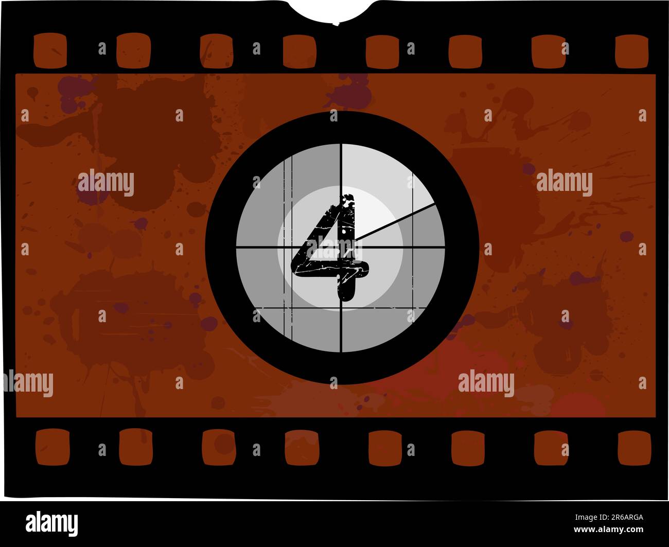Old Fashioned Film Countdown No 4 Stock Vector Image & Art - Alamy