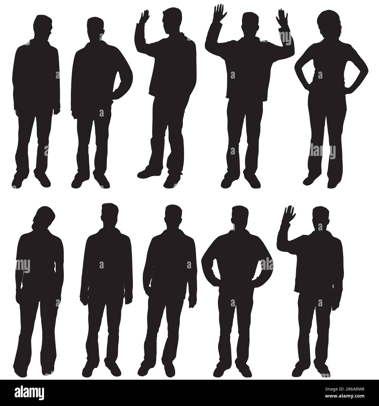 Variety of different people silhouettes Stock Vector Image & Art - Alamy