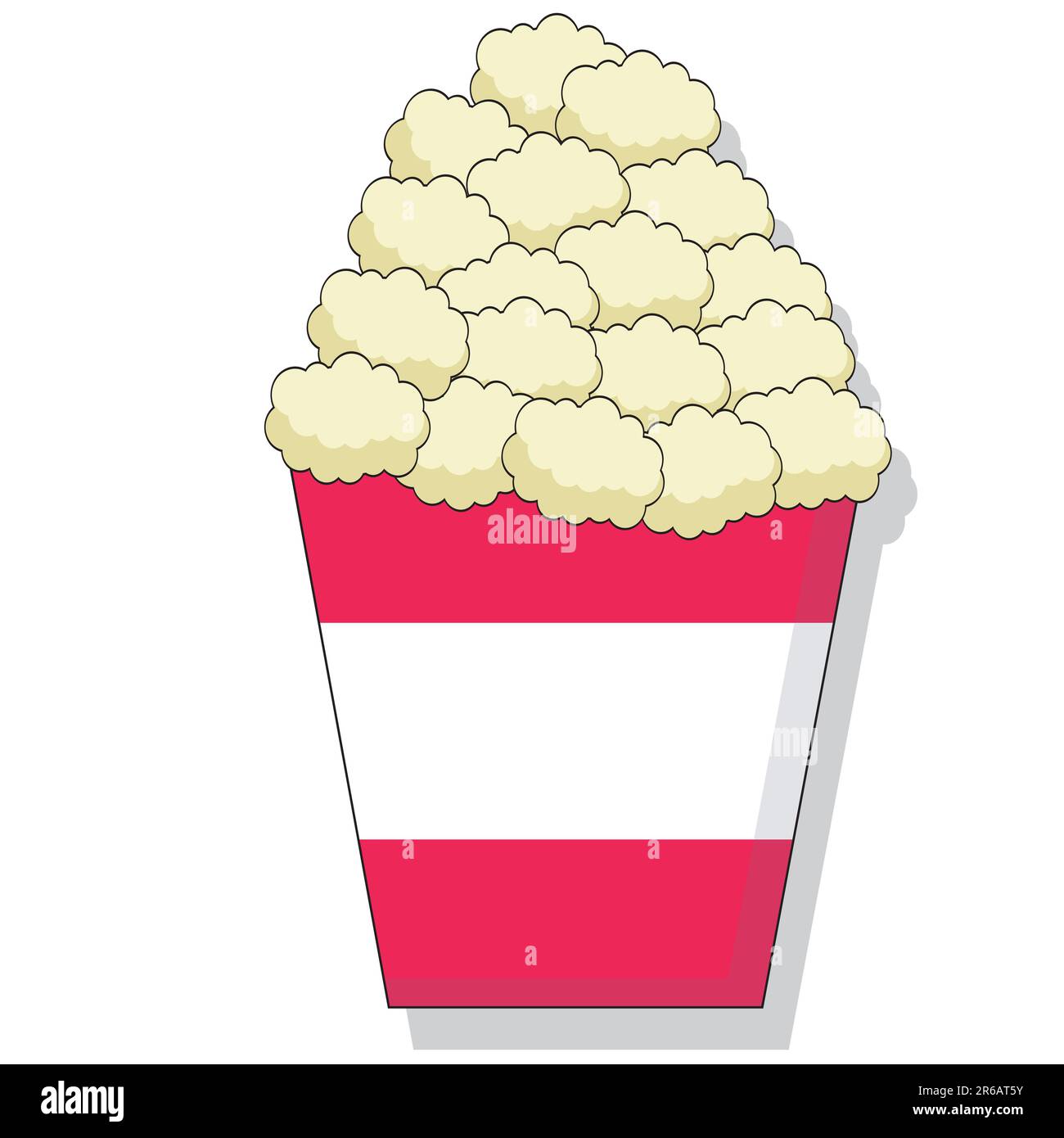 Popcorn with butter Stock Vector Images - Alamy