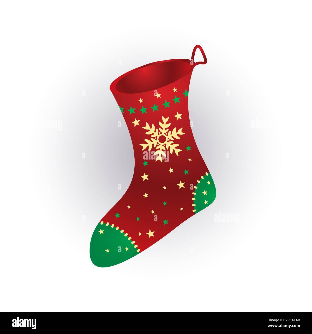 Red stocking Stock Vector Images - Alamy