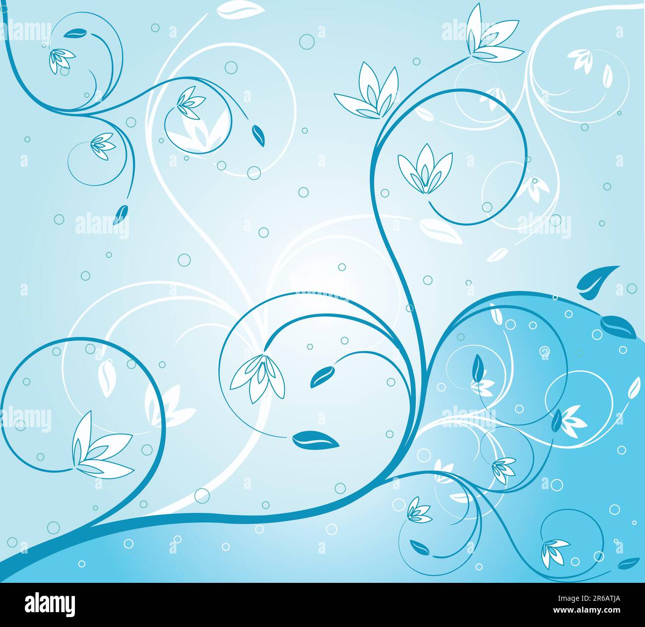 Abstract floral art background vector illustration Stock Vector Image ...