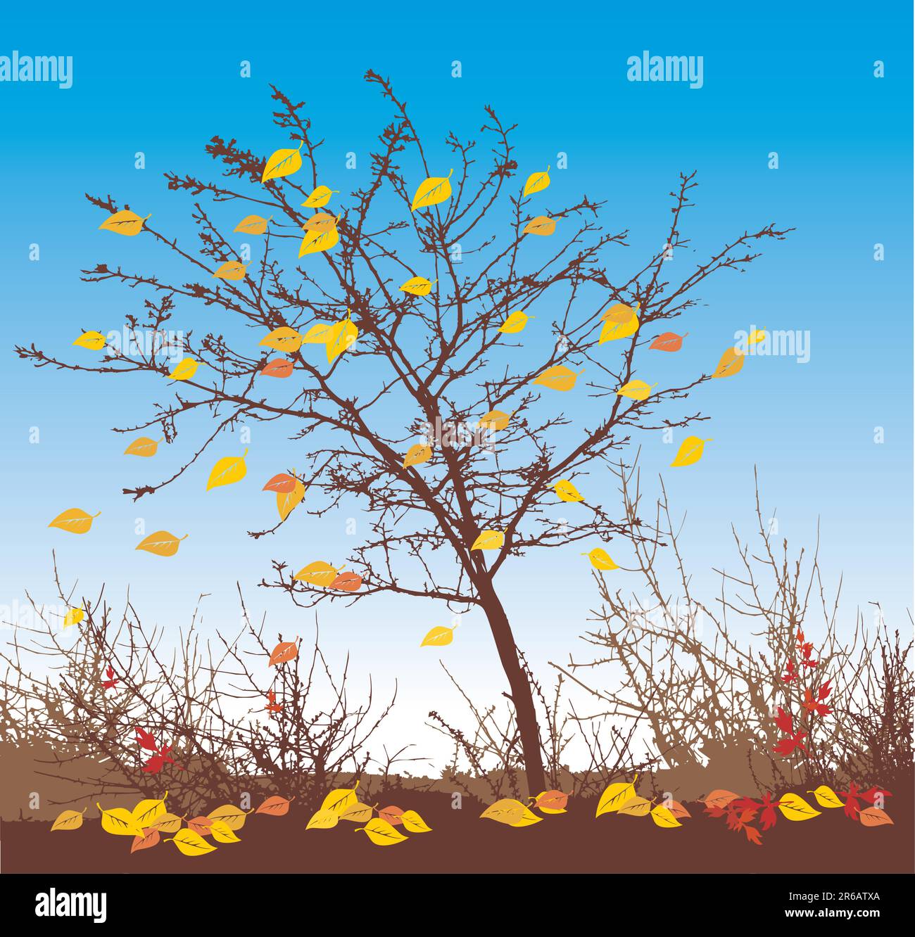 autumn vector illustration Stock Vector Image & Art - Alamy