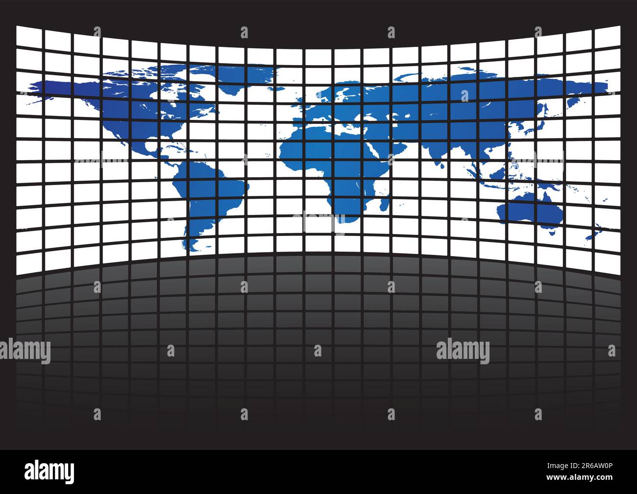 Image light blue world map Stock Vector Images - Alamy