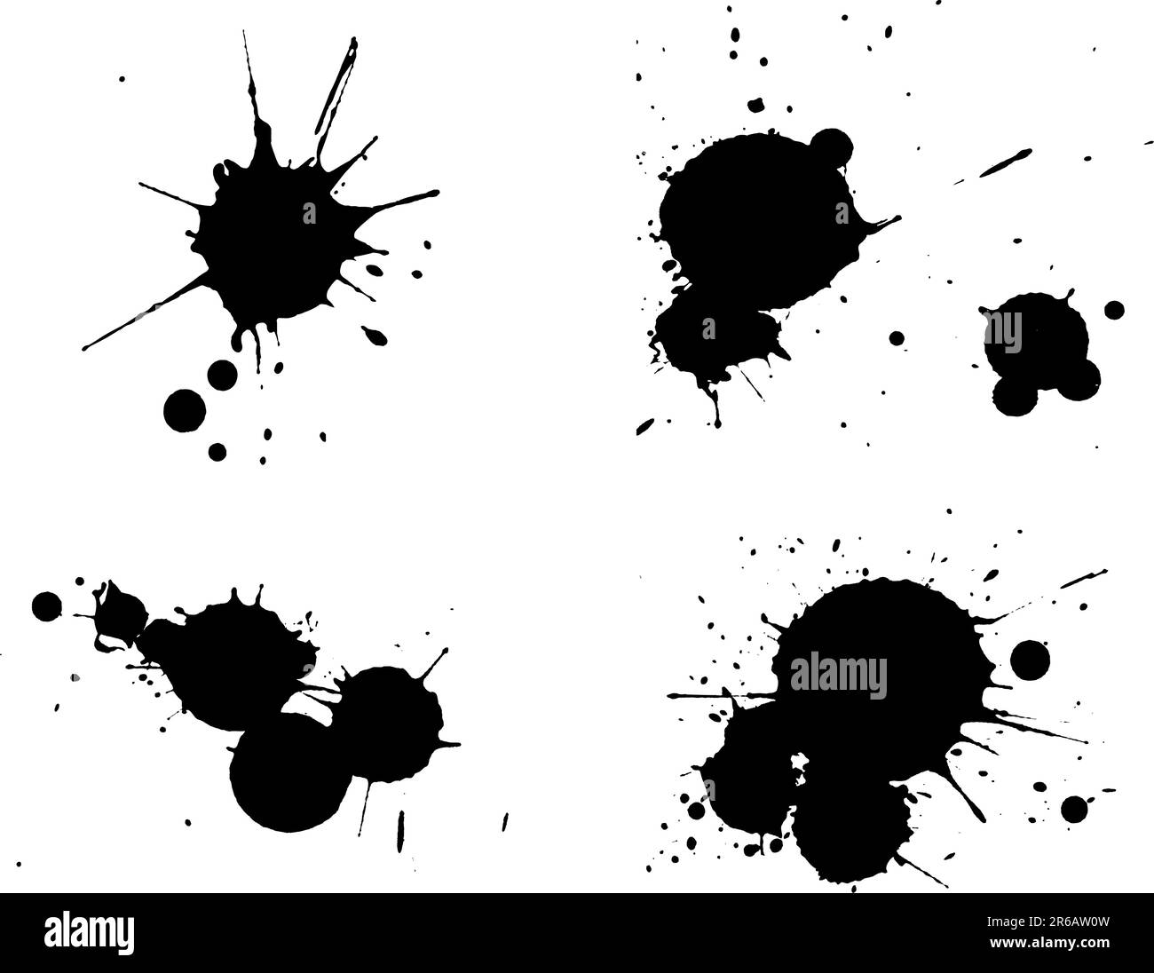 Blood Splatter Transparent Black Background