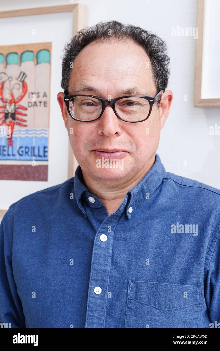 British artist Aaron Kasmin during a photo call for his new exhibition ...