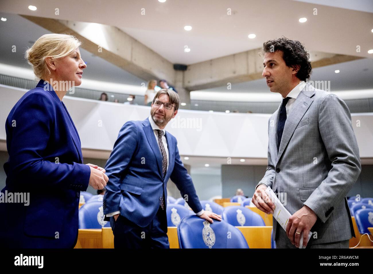 The Hague, Netherlands. June 8, 2023. Jesse Klaver Groenlinks and Attje ...