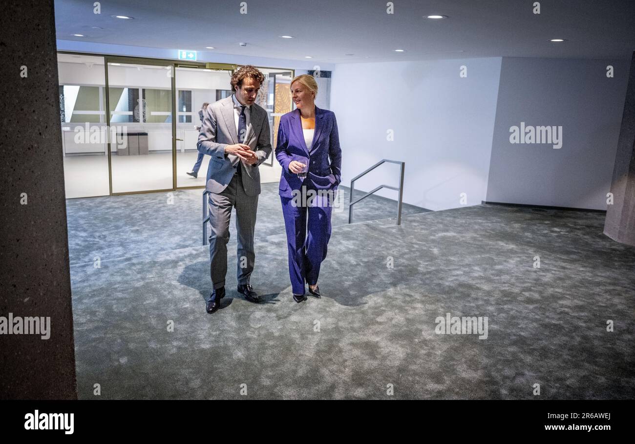 The Hague, Netherlands. June 8, 2023. Jesse Klaver Groenlinks and Attje ...