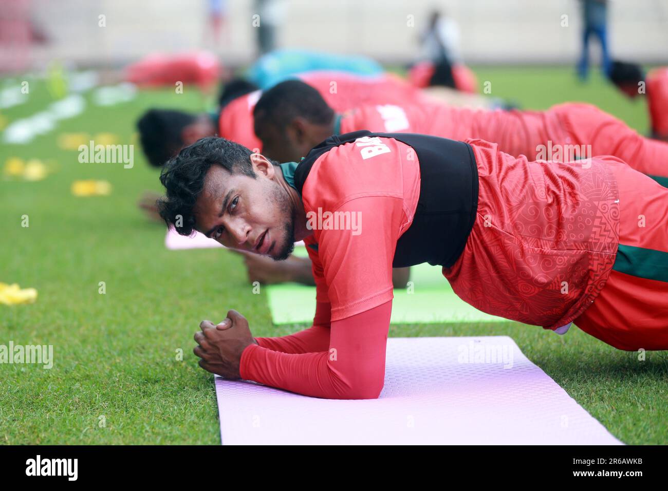 Bangladesh National Football Team players attend practice session at ...