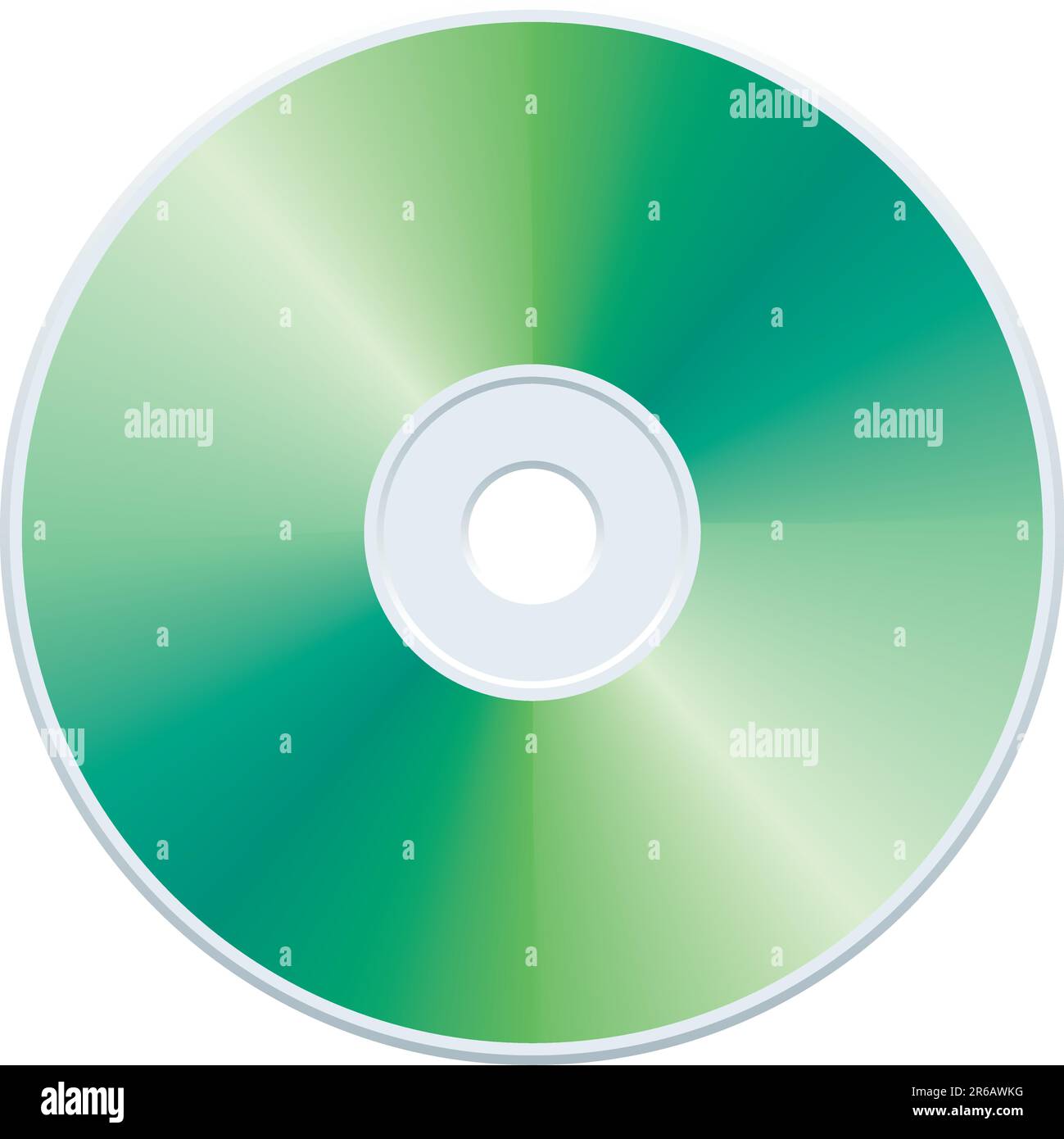 Blank green compact disc, vector illustration Stock Vector Image & Art ...