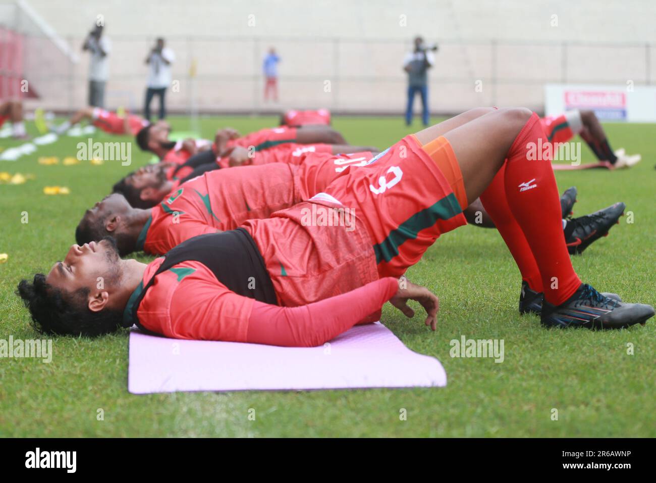 Bangladesh National Football Team players attend practice session at ...