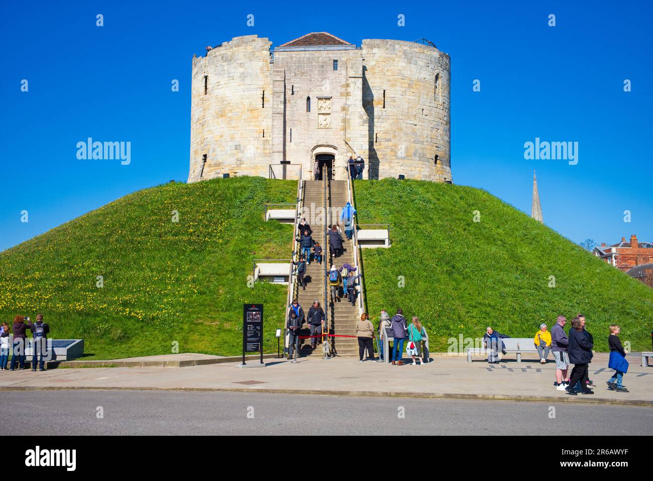 York Castle which is also known as Clifford's Tower Stock Photo - Alamy
