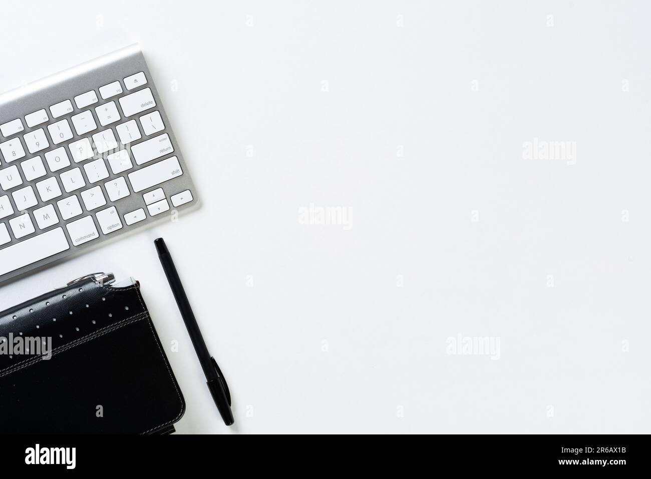 Still life of office workspace with supplies Stock Photo - Alamy