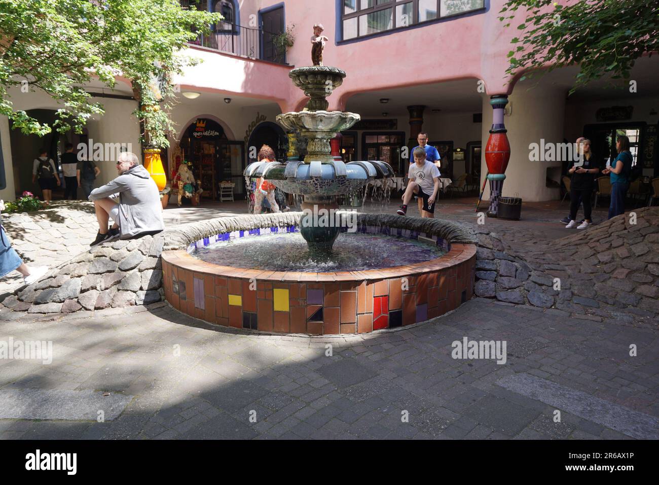Magdeburk, Germany. 03rd June, 2023. The Green Citadel in Magdeburg ...