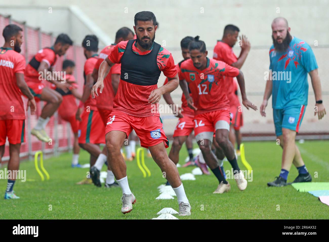 Bangladesh National Football Team players attend practice session at ...