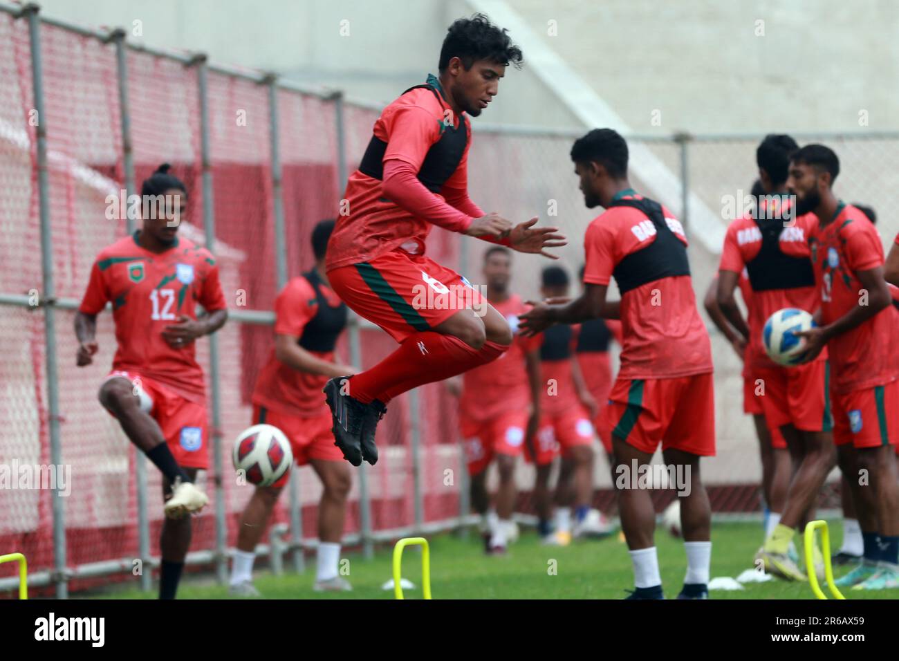 Bangladesh National Football Team players attend practice session at ...
