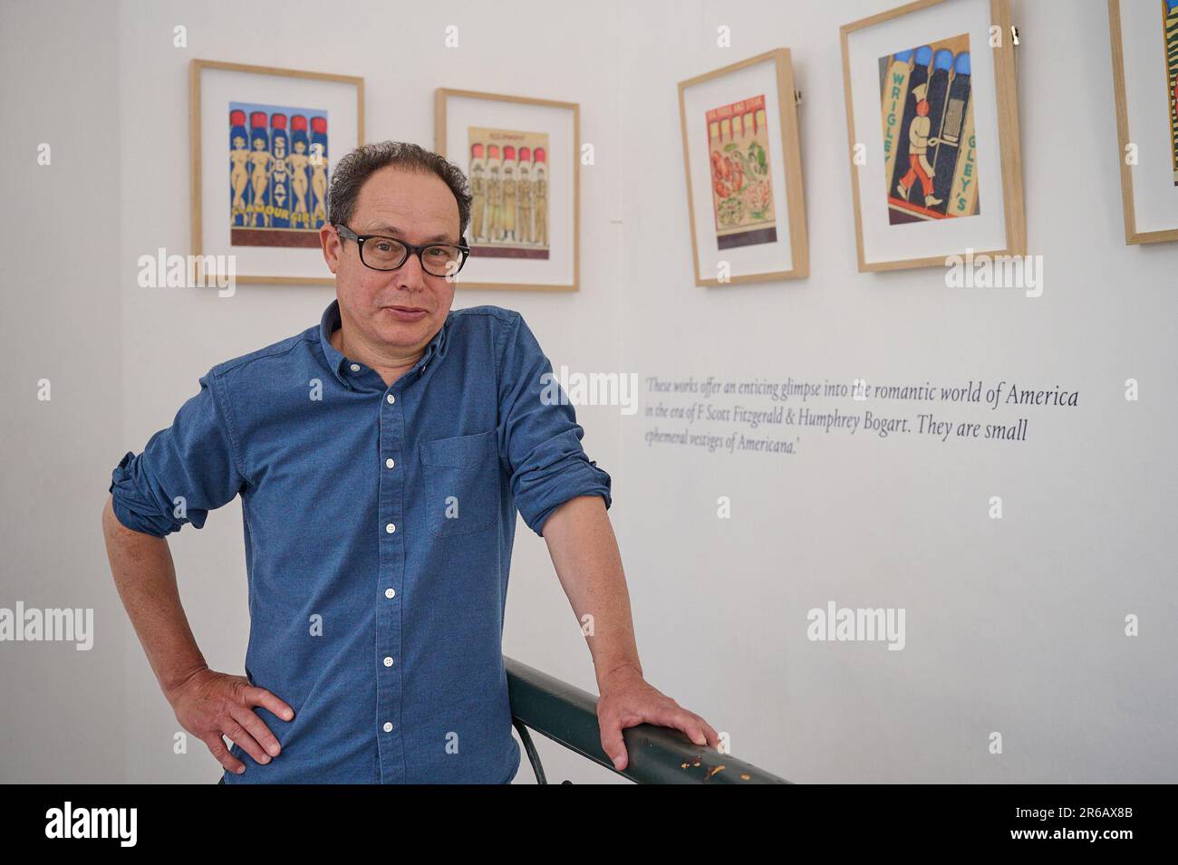 London, UK . 8 June, 2023 . Photocall with artist Aaron Kasmin - at the ...