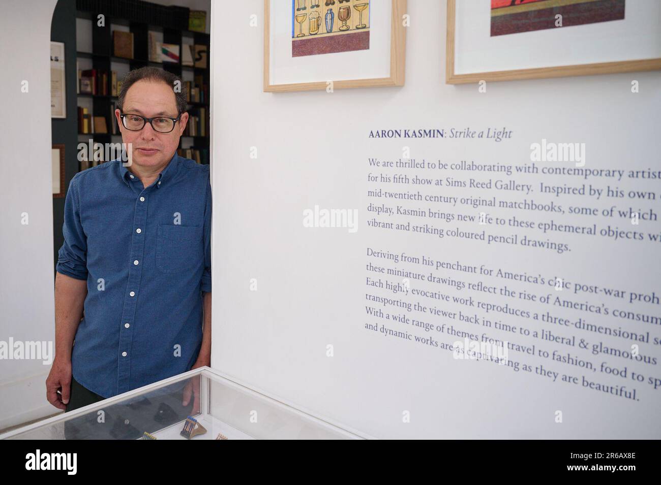 London, UK . 8 June, 2023 . Photocall with artist Aaron Kasmin - at the ...