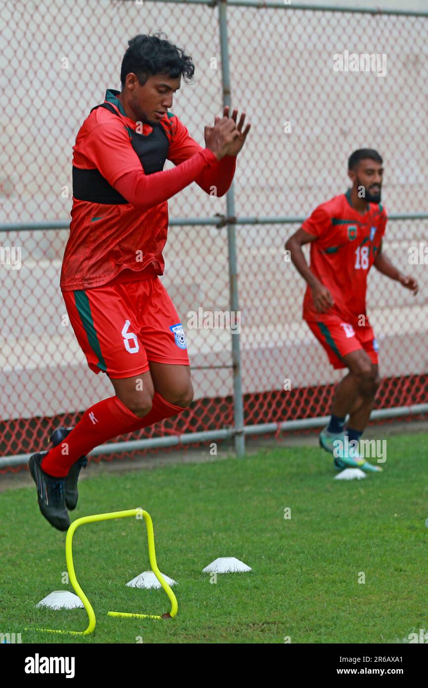 Bangladesh National Football Team players attend practice session at ...