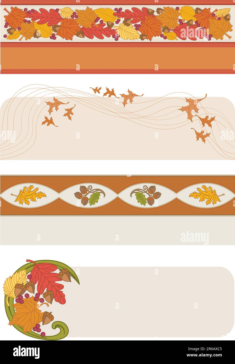 Vector art in Illustrator 8. Four banners in DIFFERENT STYLES for all ...