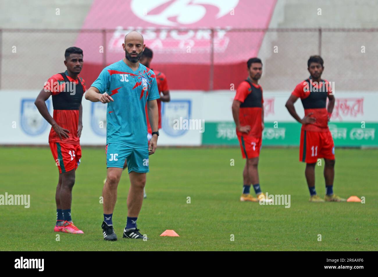 Bangladesh National Football Team players attend practice session at ...