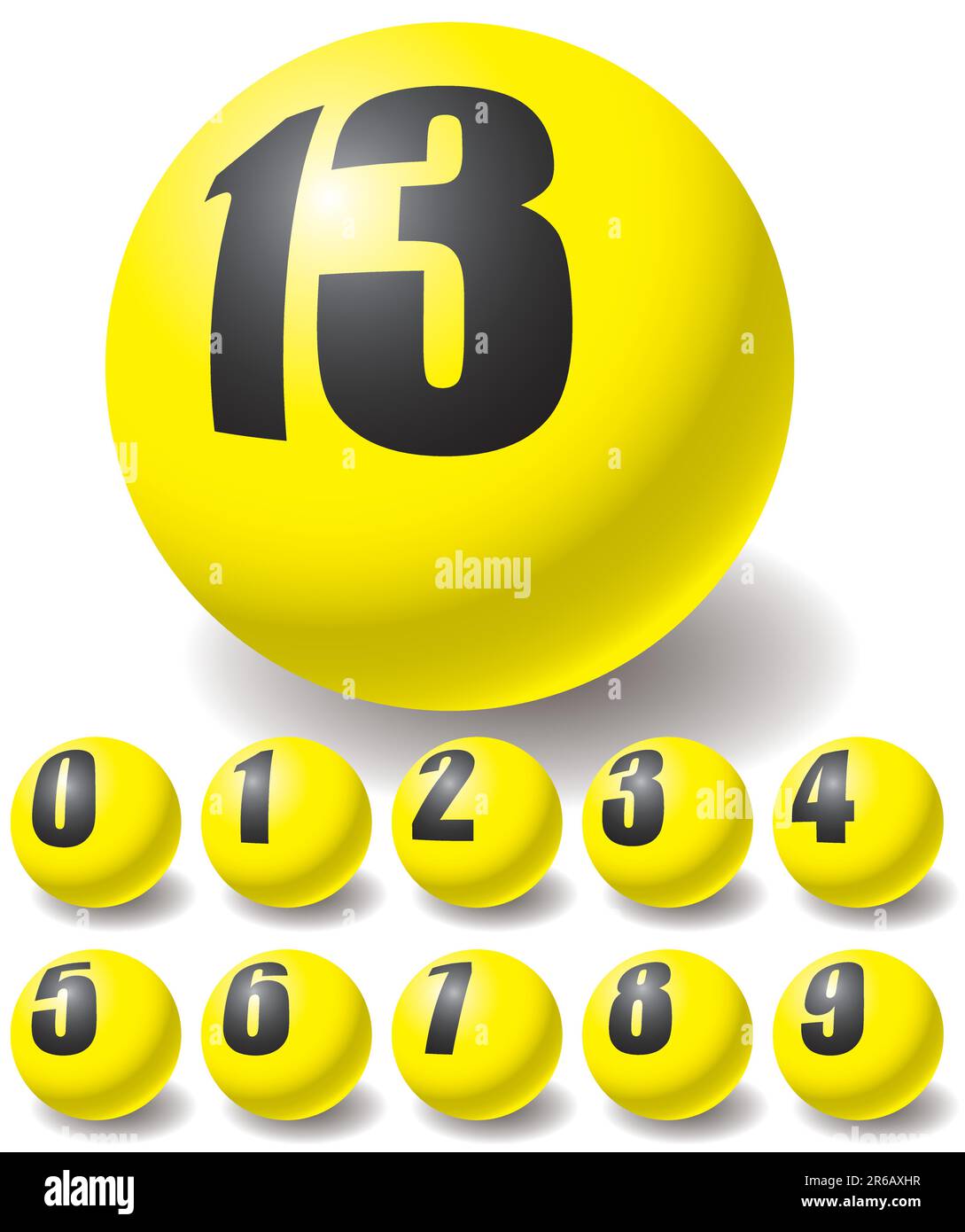 Numeric yellow balls. Design elements. Vector illustration Stock Vector ... Numeric yellow balls. Design elements. Vector illustration Stock Vector ...