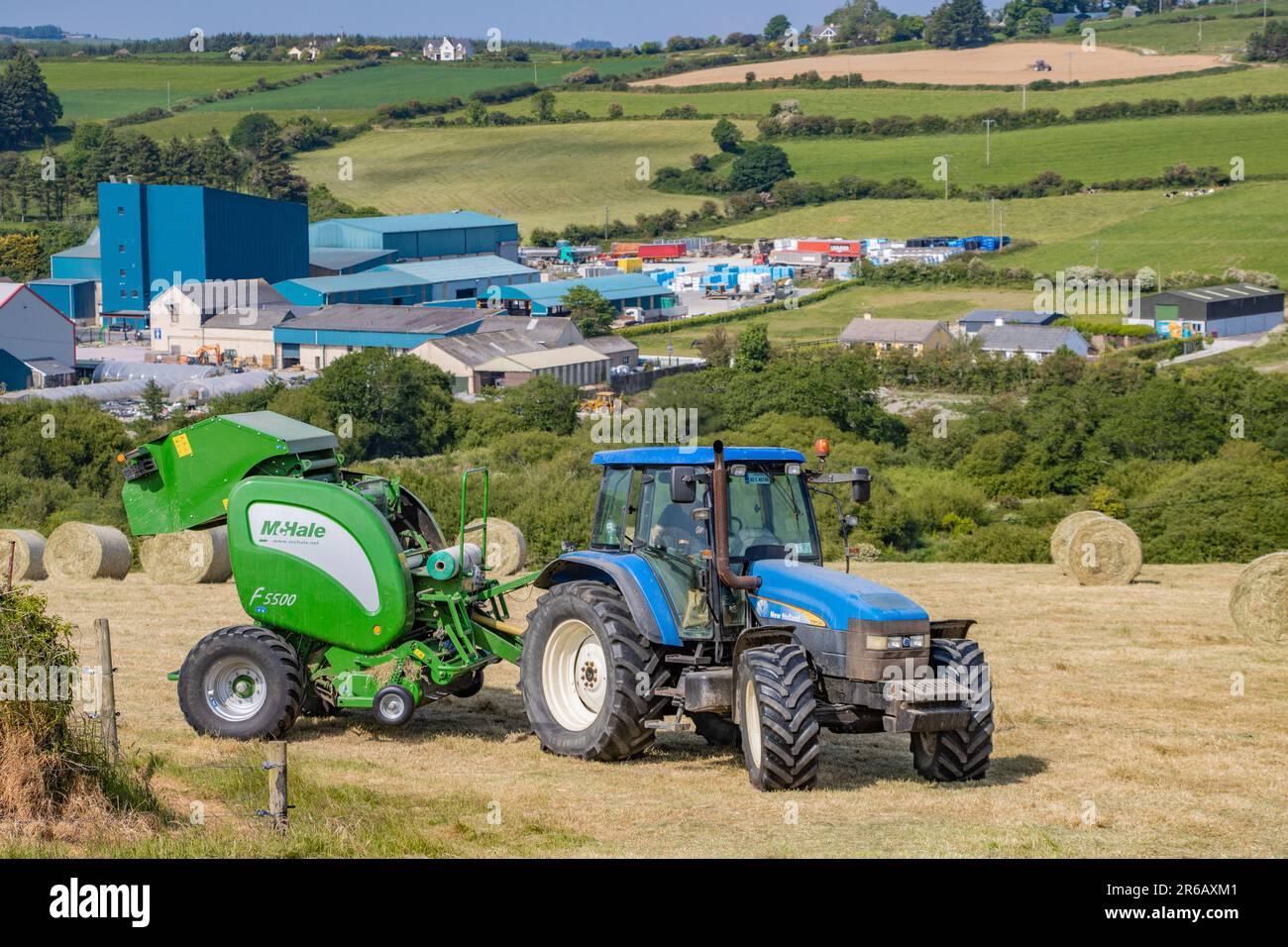 Making hay near Lisavaird, Co. Cork, in exceptional fine weather, June ...