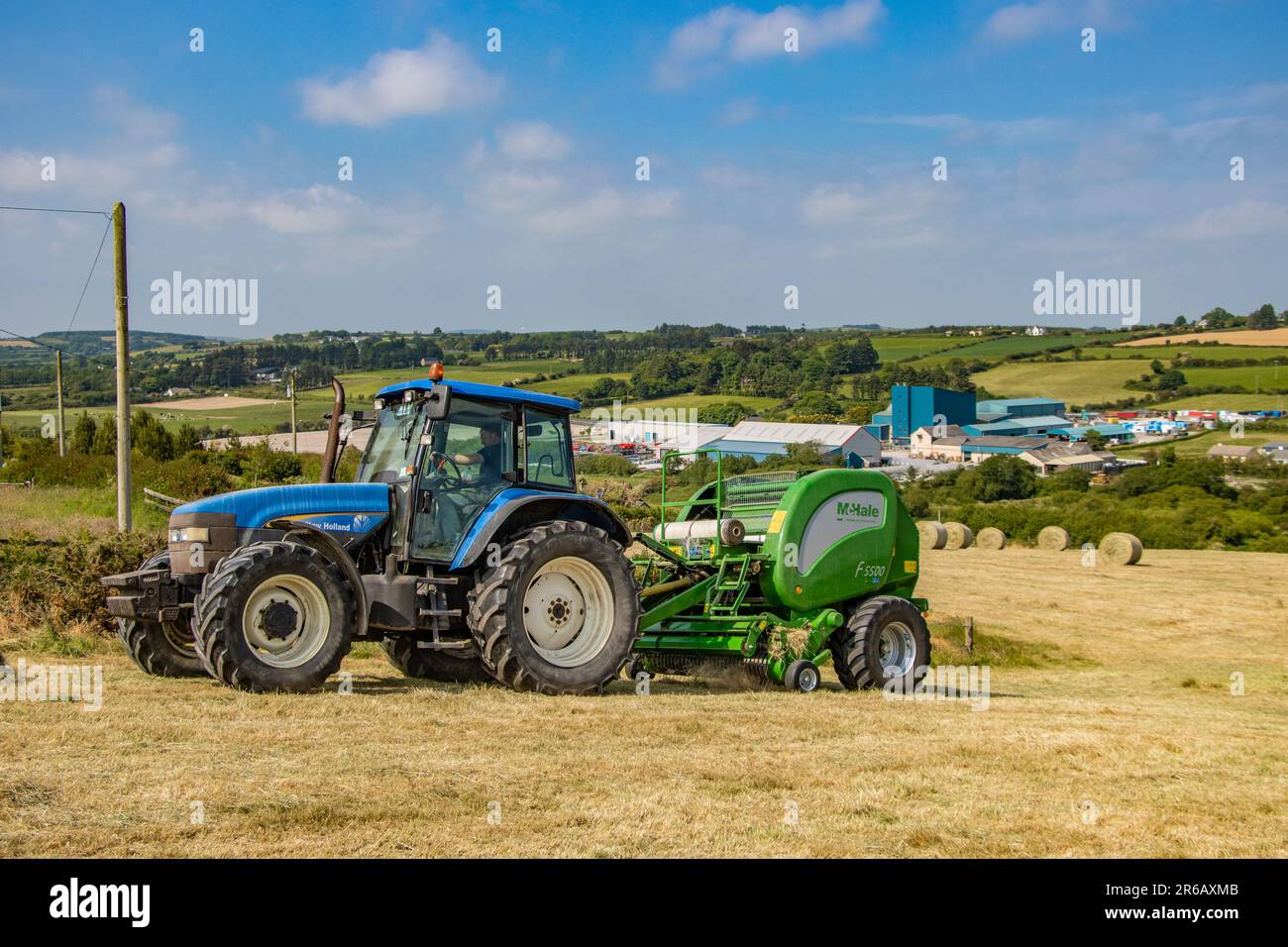 Making hay near Lisavaird, Co. Cork, in exceptional fine weather, June ...