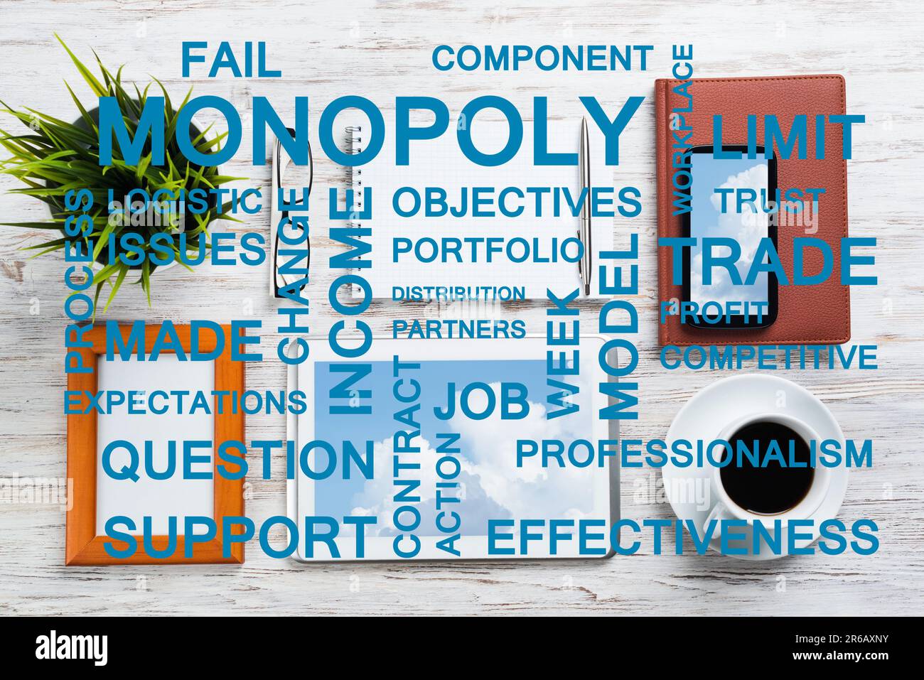 Modern workplace concept Stock Photo - Alamy