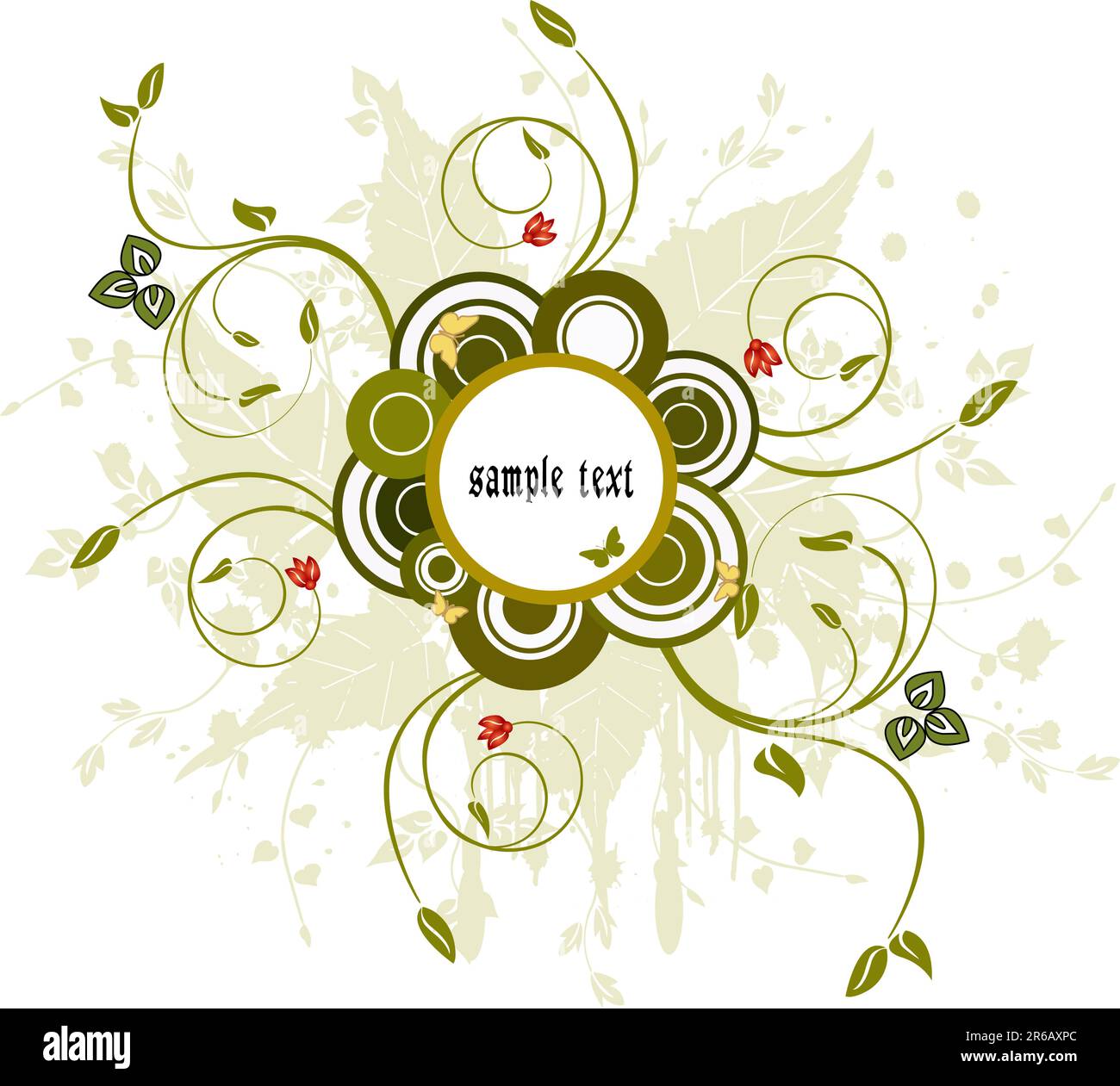 Groovy frame shape background Cut Out Stock Images & Pictures - Alamy