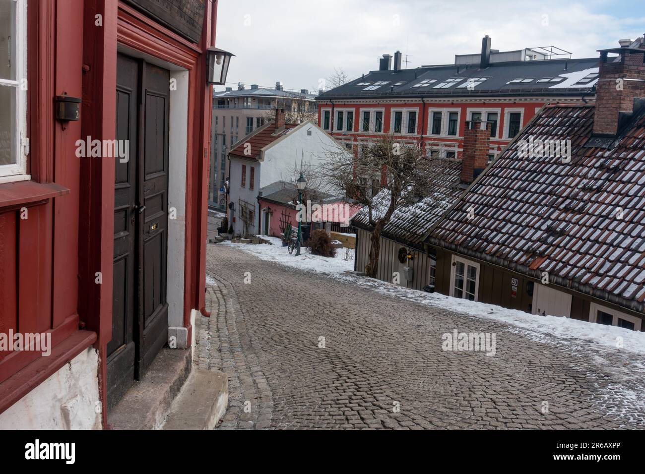 beautiful street views of wooden houses damstredet & telthusbakken in ...