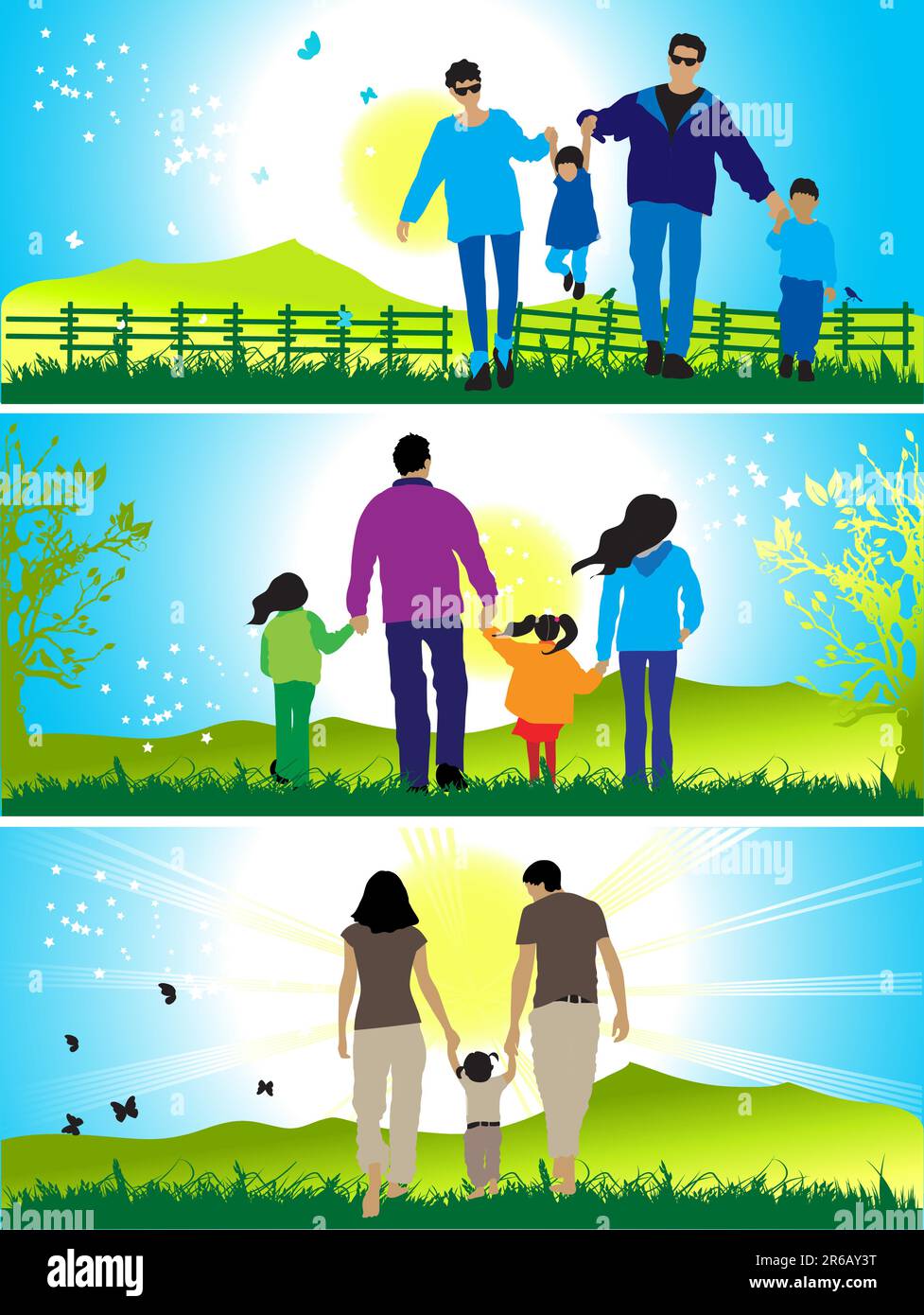 Holiday picture family on Stock Vector Images - Alamy