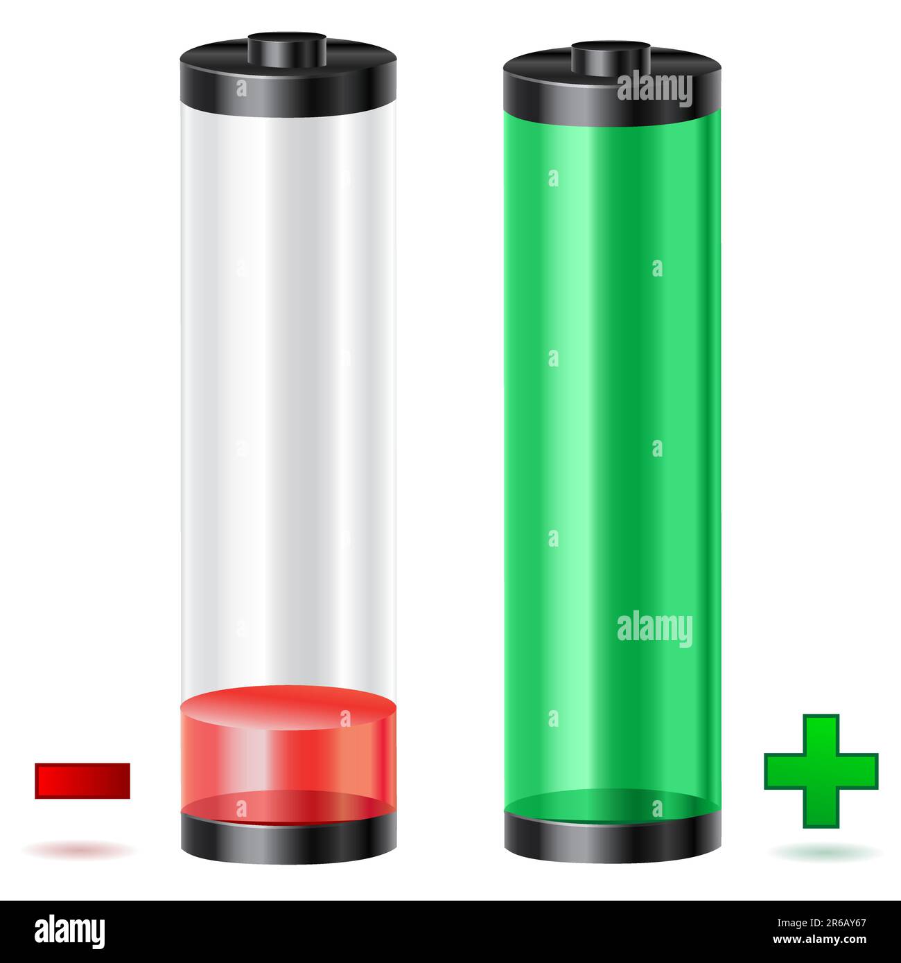 illustration of battery levels on white background Stock Vector Image ...