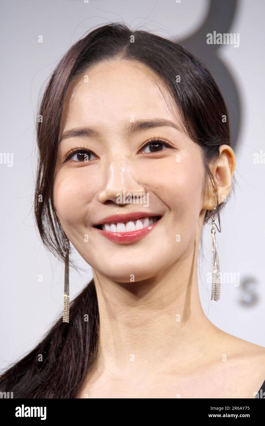 Tokyo, Japan. 08th June, 2023. South Korean actress Park Min-young attends a launch event for ...