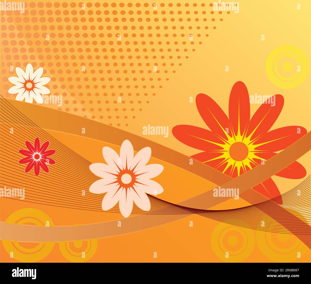 Abstract floral art vector illustration Stock Vector Image & Art - Alamy