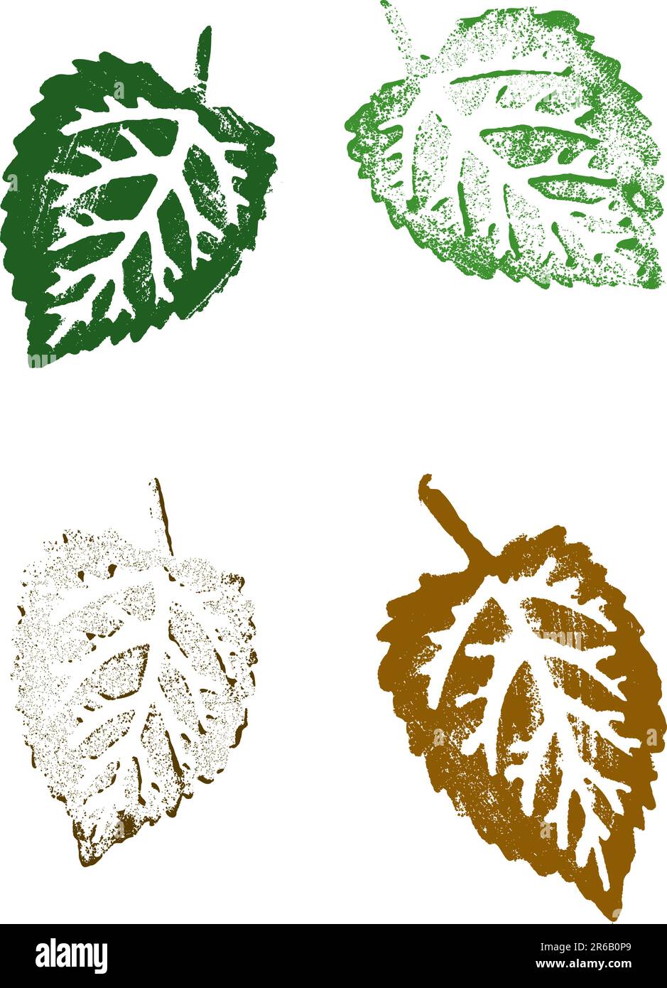 Greenery line art leaves Cut Out Stock Images & Pictures - Alamy