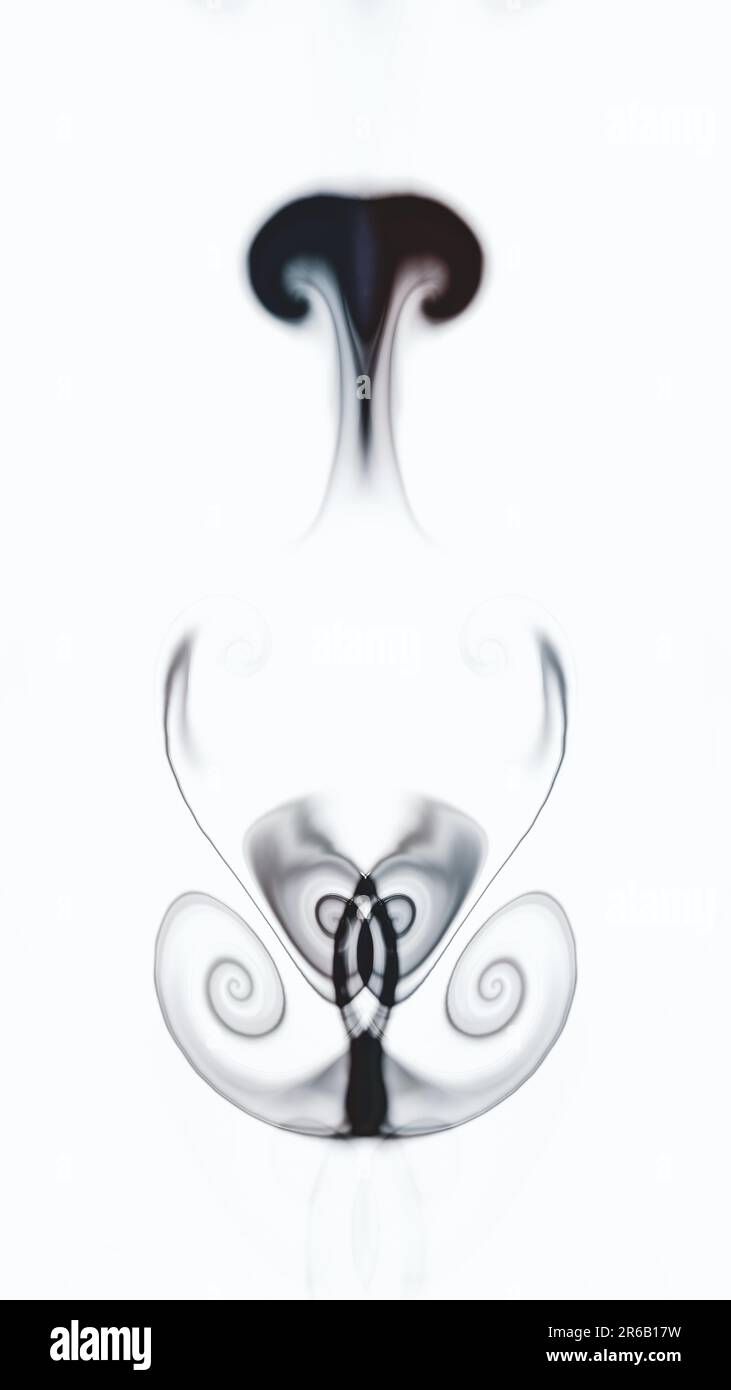 Imitation of liquid texture, liquid paint - design element on a white ...