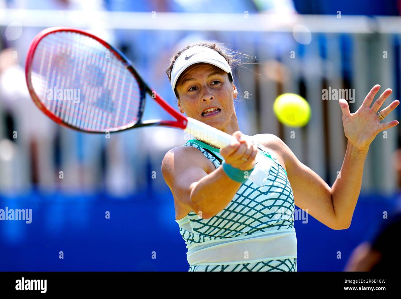 Tatjana Maria in action during her match against Harriet Dart on day ...