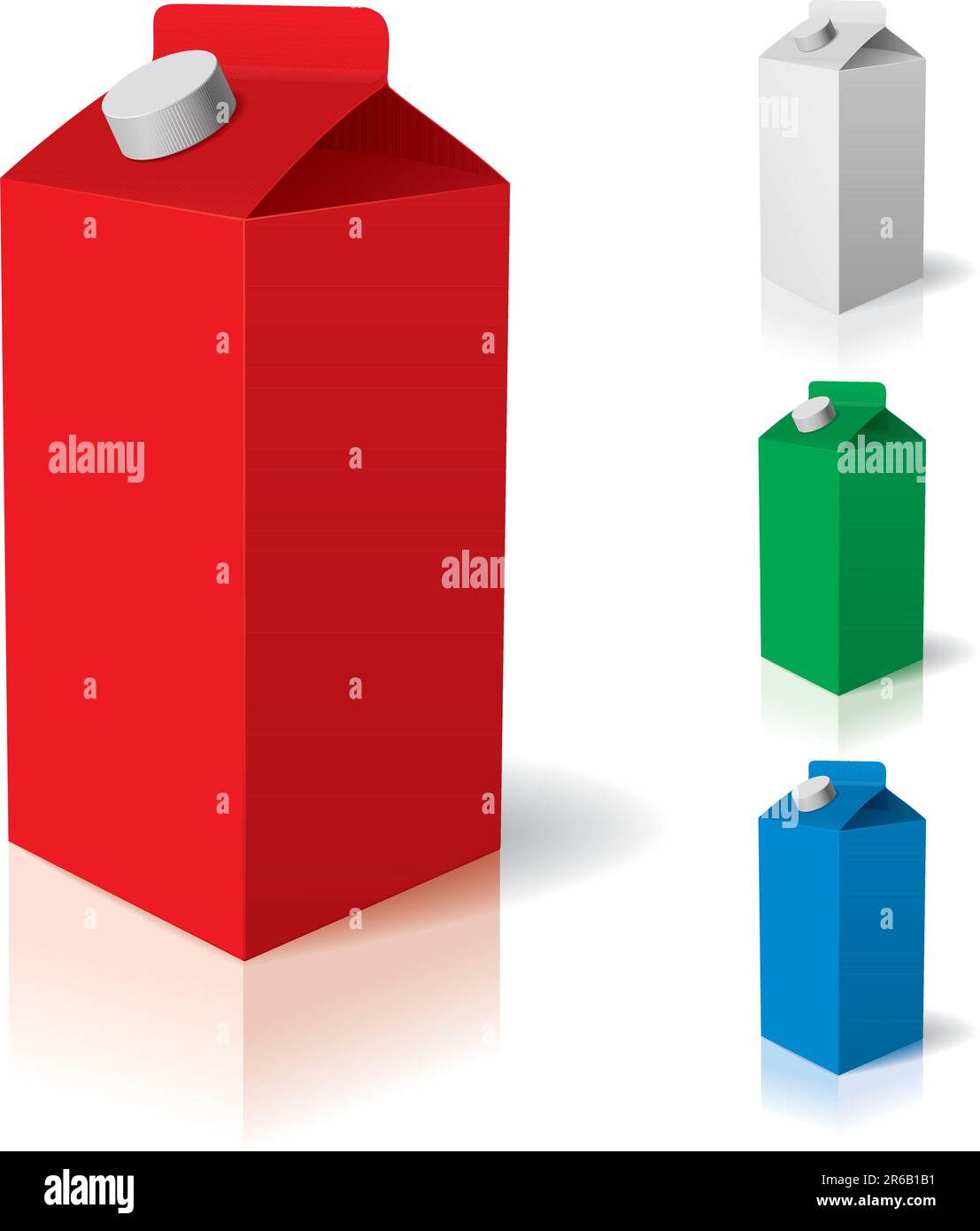 Clean carton tetra pak. Vector illustration of box or carton of milk Stock Vector Image & Art ...